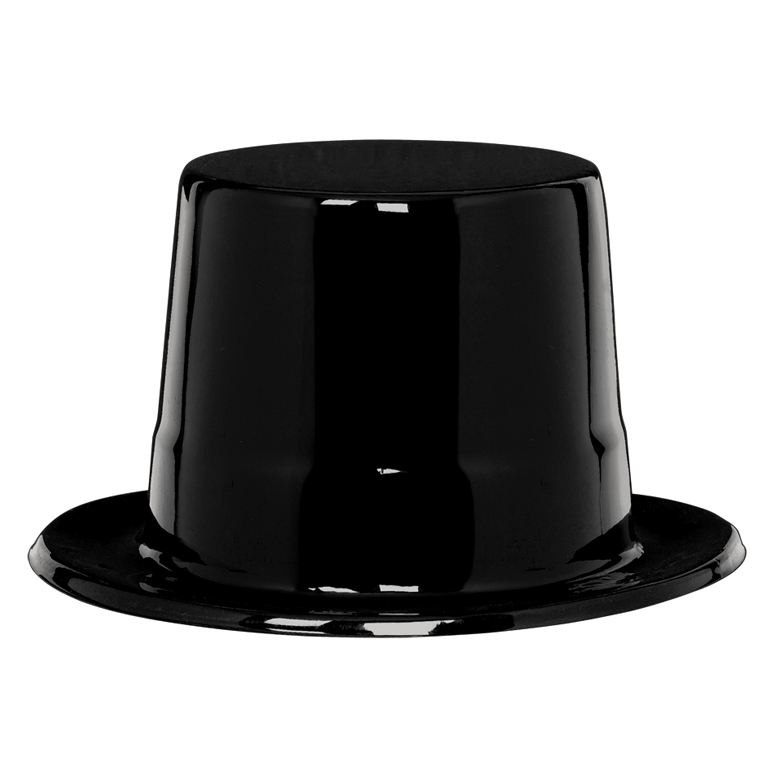 Amscan Plastic Top Hat - Black