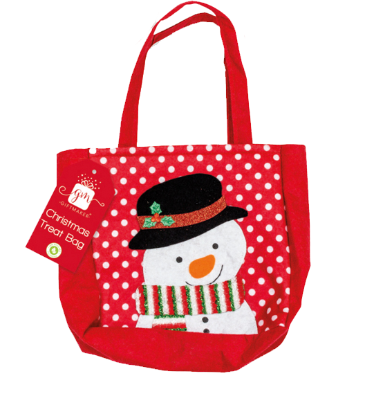 Giftmaker Christmas Kids Treat Bag - Snowman