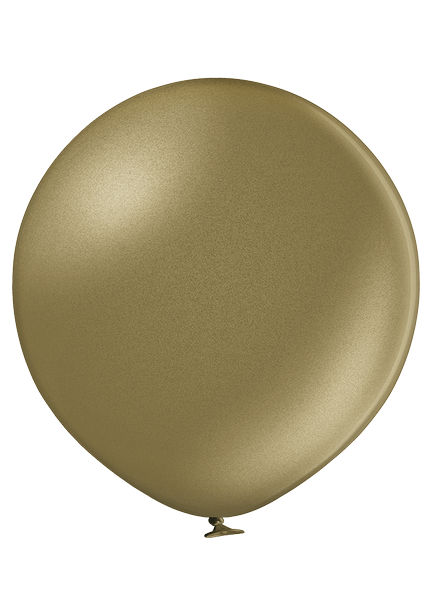 Belbal 2 Metallic Latex Balloons - 24 Inch Almond