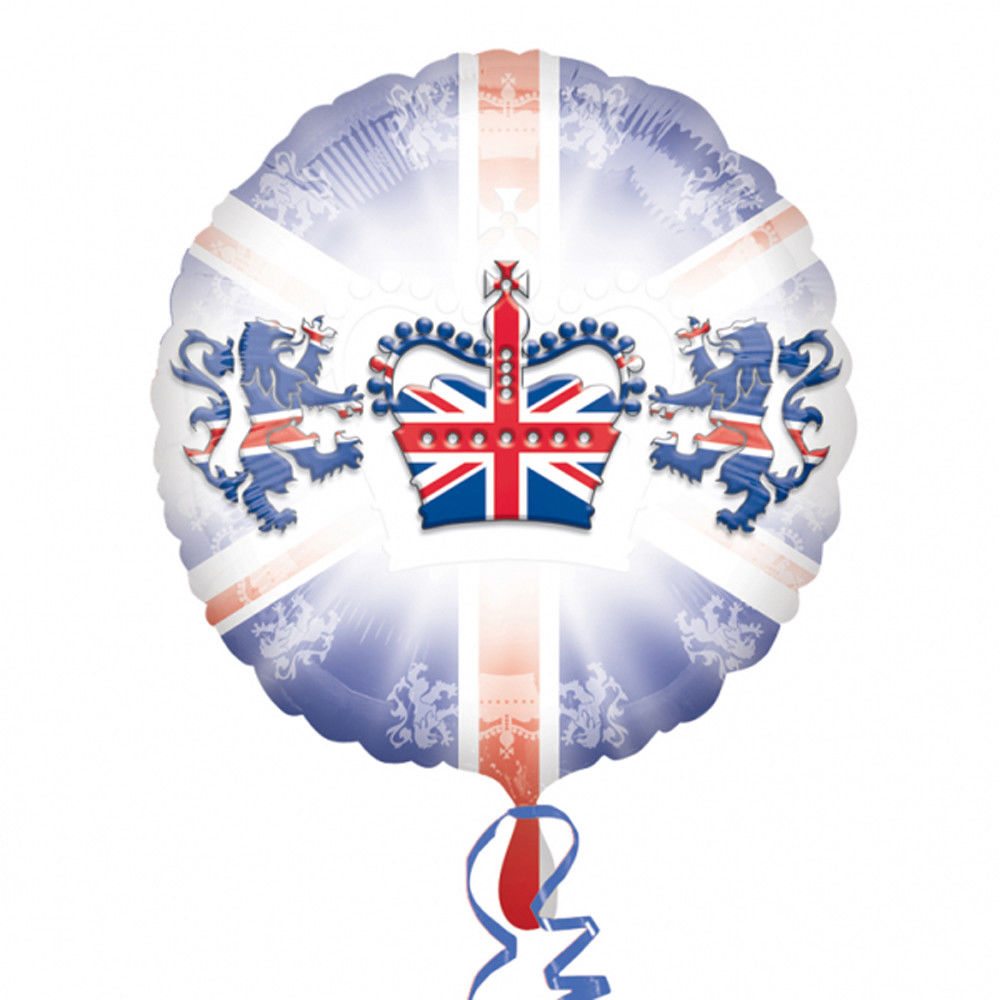 Anagran 18 Inch Round GB Lion & Crown Balloon