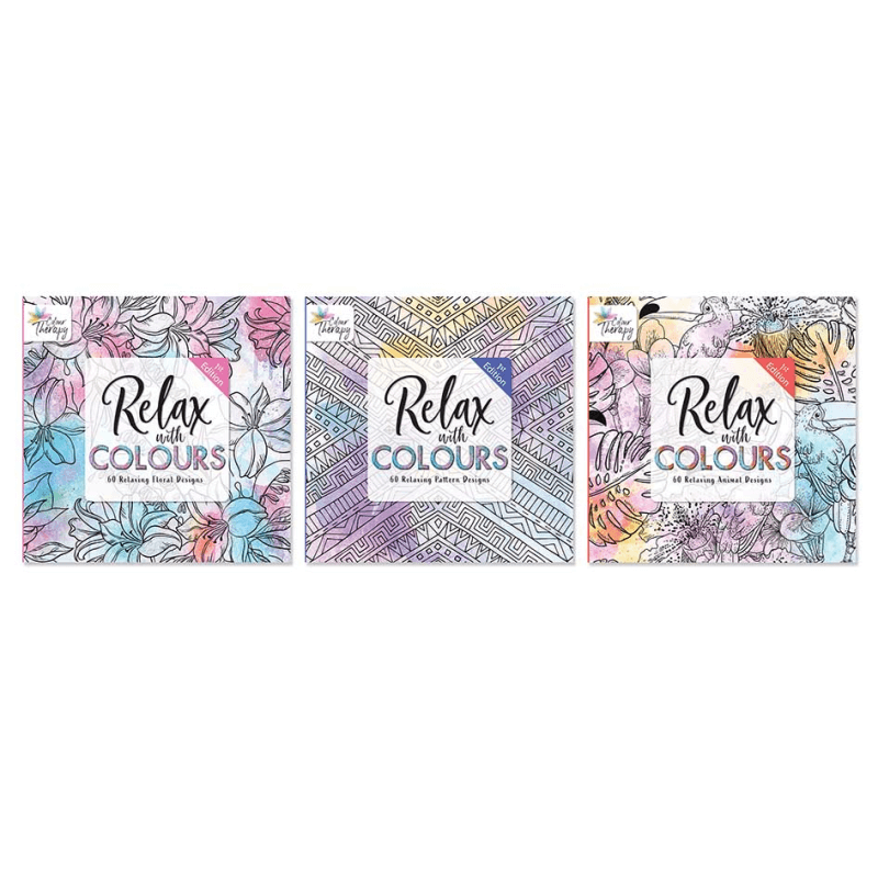 Colour Therapy Colouring Book Series One