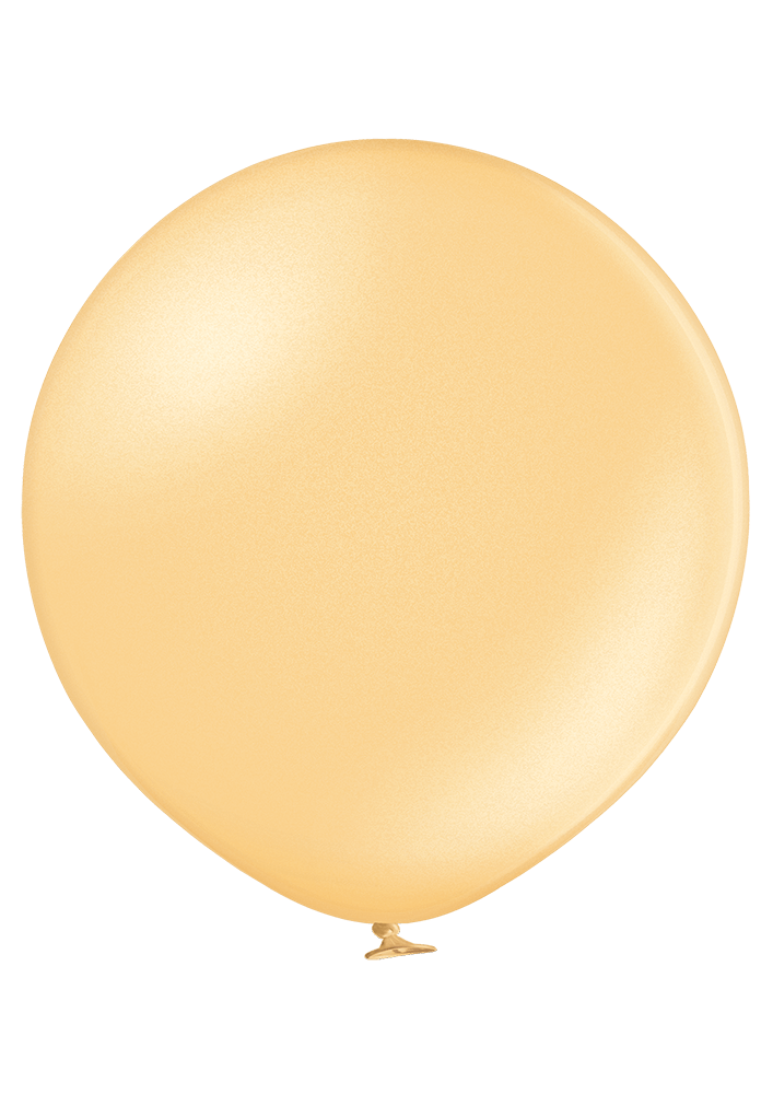 Belbal 2 Metallic Latex Balloons - 24 Inch Peach
