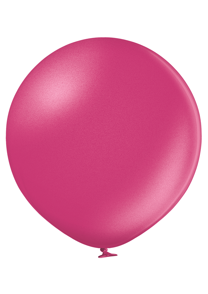Belbal 2 Metallic Latex Balloons - 36 Inch Fuchsia