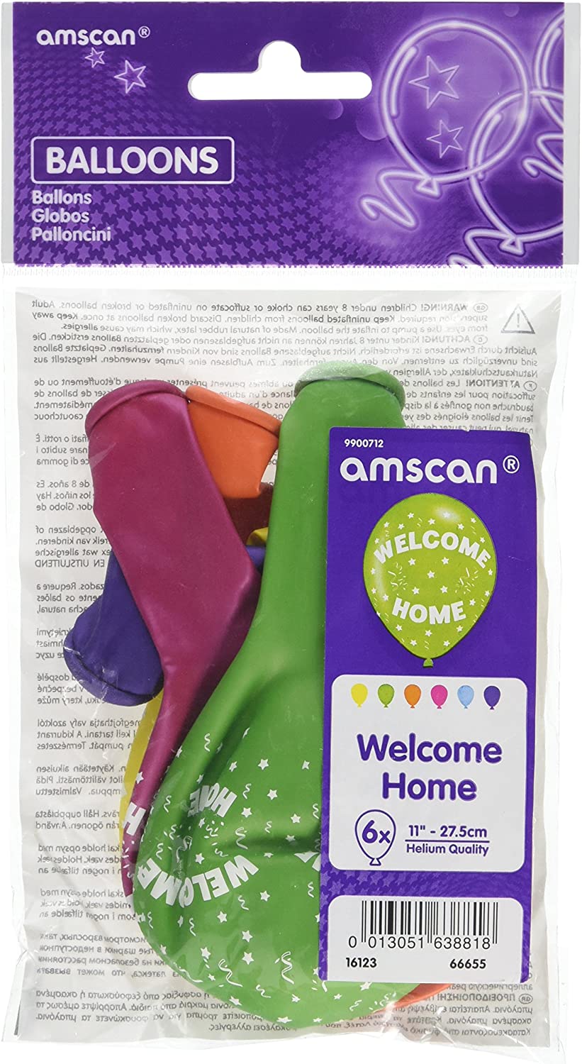 Amscan Welcome Home Latex Balloon 6 Party Decoration