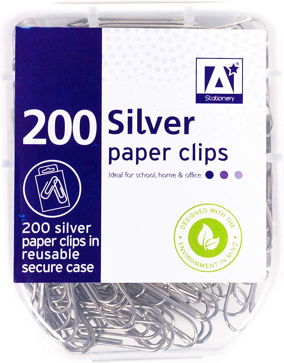Anker Stationery 200 Paper Clips - Silver