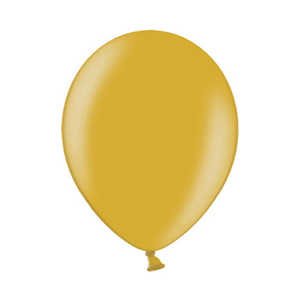 Belbal 100 Metallic Latex Balloons - 12 Inch Gold