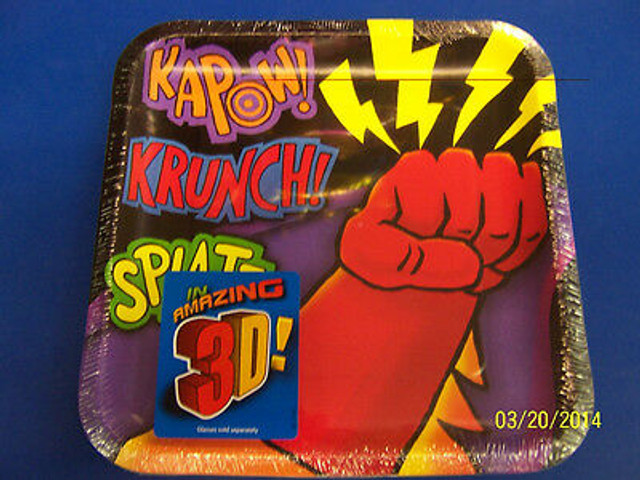 Creative Party 9 Inch Superhero Fun 3D Comic Book Birthday Party 8 ...
