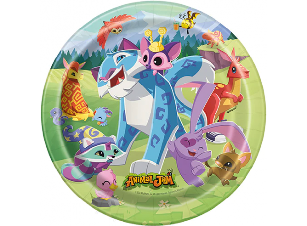 7 Inch Animal Jam 8 Paper Plates