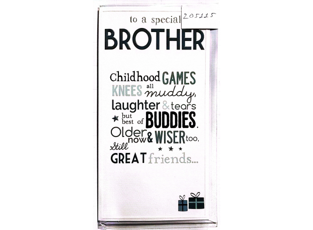 Gemma To A Special Brother Greeting Card