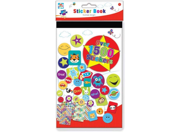 Kids Notebook Activity Sheets Set of 1500 Assorted Design Stickers