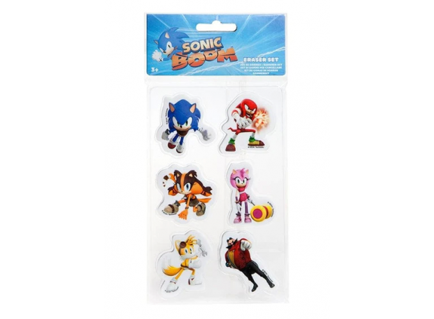 Pyramid Sonic Boom 6 Eraser Set