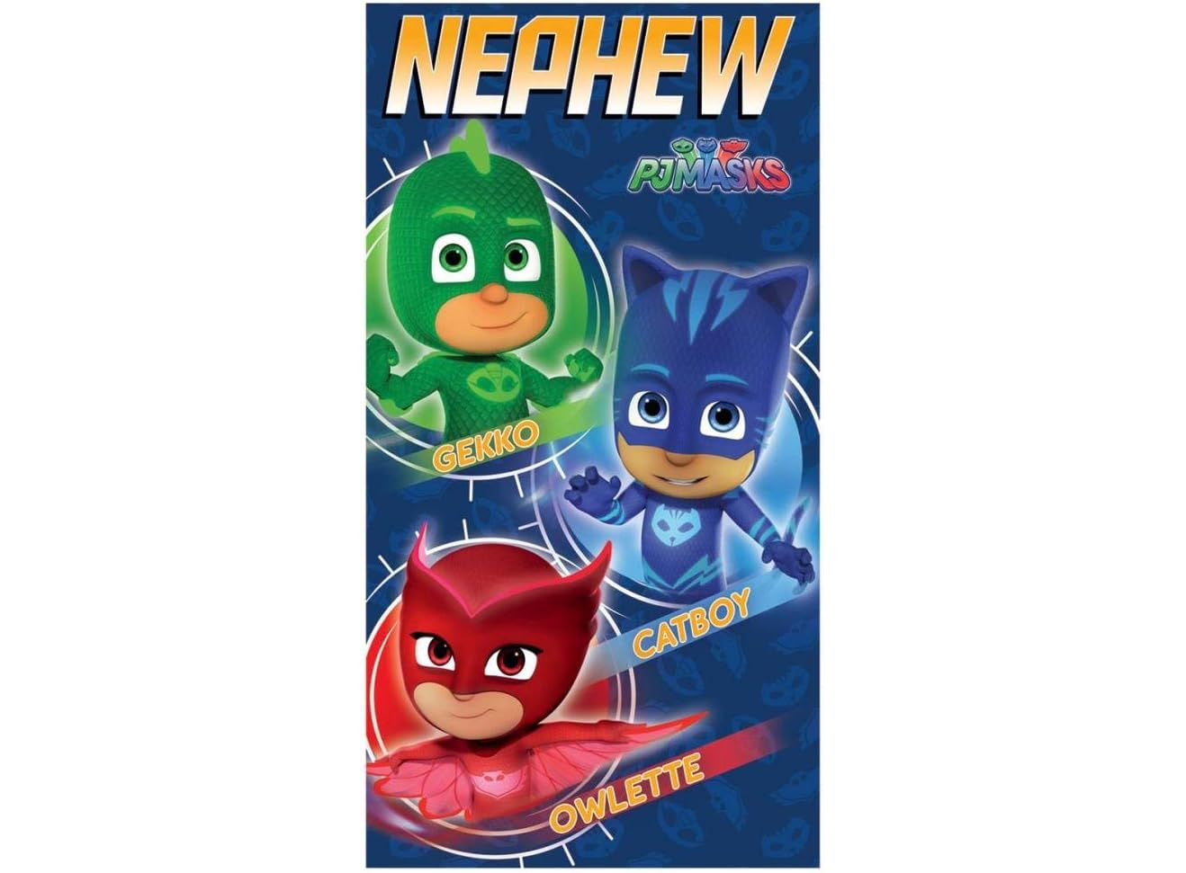 PJ Masks Nephew Birthday Card
