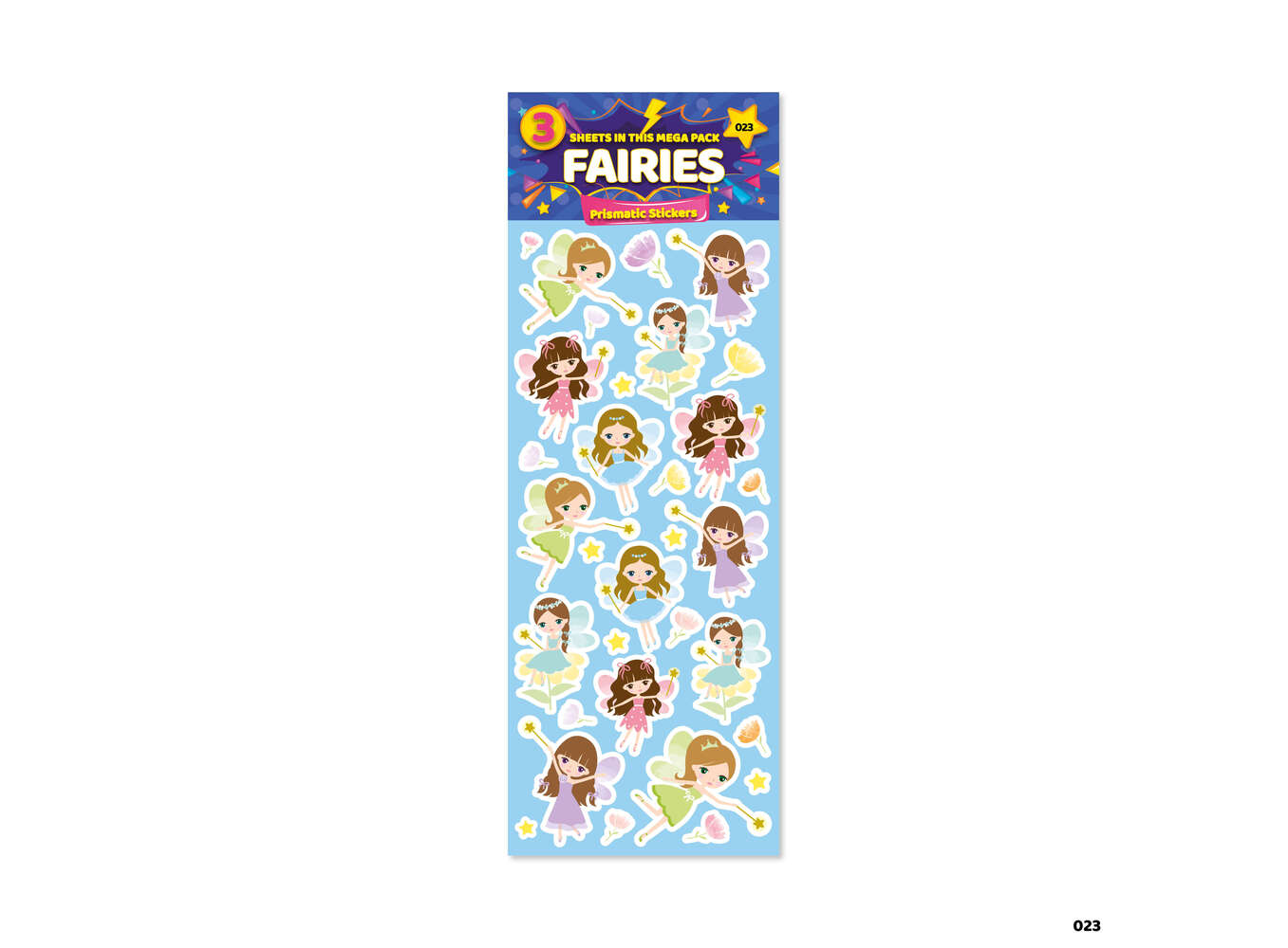 Rowan Fairies Prismatic Stickers - 3 Sheets
