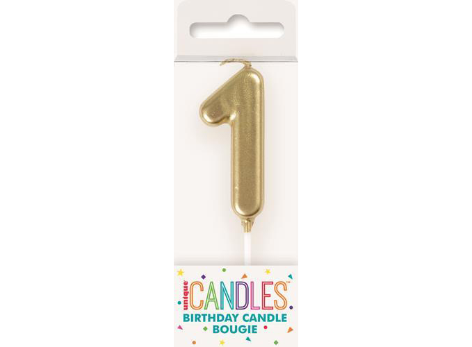 Unique Party Mini Birthday Candle Number 1